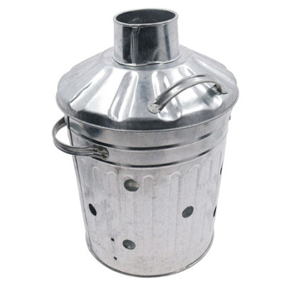 Mini Garden Incinerator Bin Small Fire Bin Galvanised Steel for Burning ...