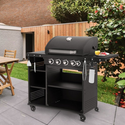 Mini Gas 4 Burner BBQ Outdoor Kitchen Style