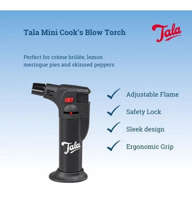 Mini Gas Blow Torch Refillable Handheld Cooking Torch Adjustable Flame ...