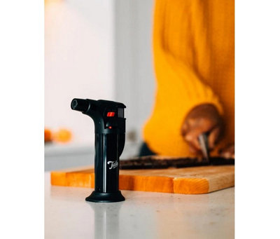 Mini Gas Blow Torch Refillable Handheld Cooking Torch Adjustable Flame ...