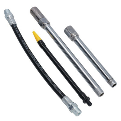 Mini Grease Gun + Oil Can With Flexible + Rigid Nozzles and 3oz Grease ...