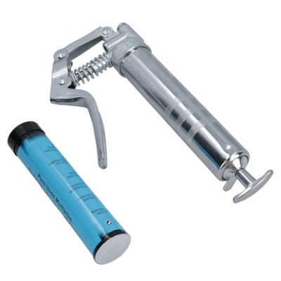 Mini Grease Gun + Oil Can With Flexible + Rigid Nozzles and 3oz Grease ...