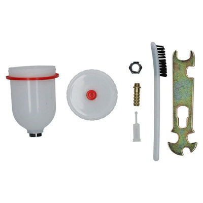 Mini HVLP Gravity Feed Spray Gun 0.8mm Nozzle 1/4" BSP In Line Moisture ...