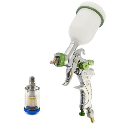 Mini HVLP Gravity Feed Spray Gun 1mm Nozzle 1/4