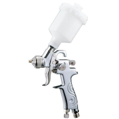 Mini HVLP Spray Gun, 0.8mm, 125ml Pot | DIY at B&Q