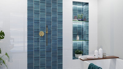 Mini Kit Kat Kingfisher Mosaic Tile - House of Mosaics