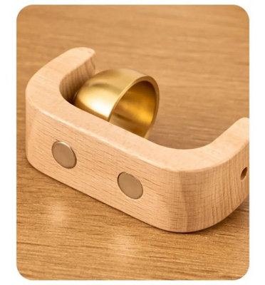 Mini Magnetic Wood Doorbell Chime Hanging, Wind Chimes Copper Bell ...