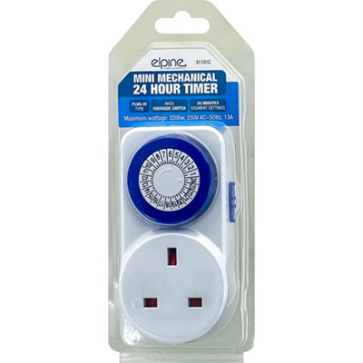 Mini Mechanical 24 Hour Timer Multi Purpose Kitchen Cooking Appliance ...