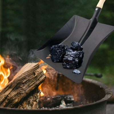 Mini Metal Coal Shovel Wooden Handle Tool Pan Spade Sweeping Indoor ...