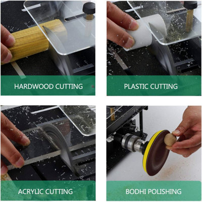 Mini Multi-Functional Table Saw, Adjustable Cutting Sanding Engraving ...