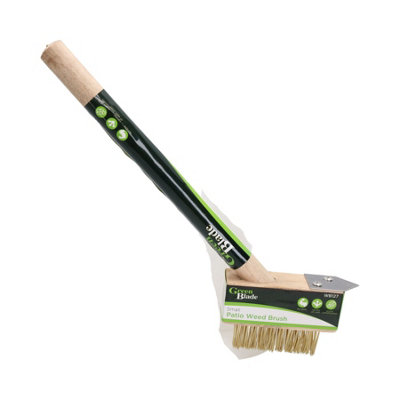 Mini Patio Weed Brush Weeding Block Paving Wire Bristles V Scraper ...