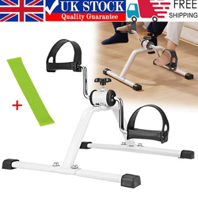 Mini Pedal Exerciser Adjustable Resistance Bike for Arm & Leg Rehab Fitness