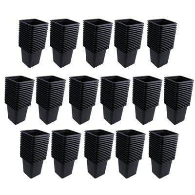 MINI PLASTIC PLANT FLOWER SEEDS POTS POT 7CM SQUARE GARDEN TRAYS 240PCS