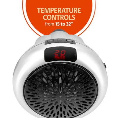 Mini Plug-In Heater - Rotates 360 Degrees to Fit Any Socket, Easy to ...