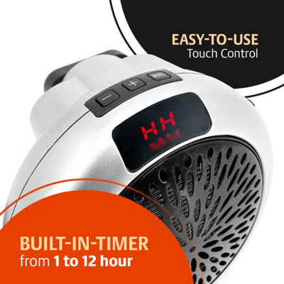 Mini Plug-In Heater - Rotates 360 Degrees to Fit Any Socket, Easy to ...