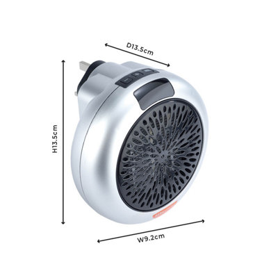 Mini Plug-In Heater - Rotates 360 Degrees to Fit Any Socket, Easy to ...
