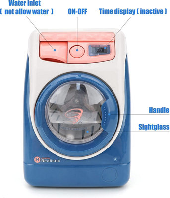 Mini Pretend Toy Washing Machine Laundry Toy Set Household Appliance ...