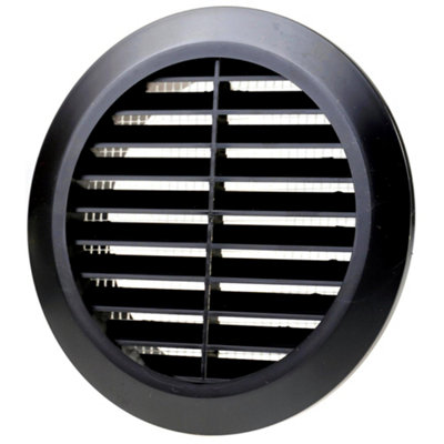 Mini Round Air Vent Grille 60mm Ventilation Cover with Flange and Fly ...