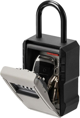 Mini Safe Box, Secret Key Storage Box Organizer 4 Digit Combination ...