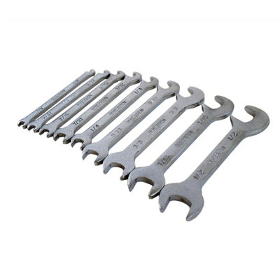 Mini Spanner Wrench Set Imperial SAE 9pc 1/8" - 1/2" Model Engineering ...