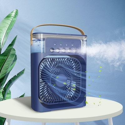 Mini USB Desktop Air Conditioner with Water Diffuser, Aromatherapy ...