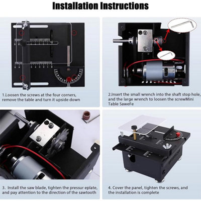 Mini Woodworking Table Saw 6000rpm/min Electric Precision Cutting ...