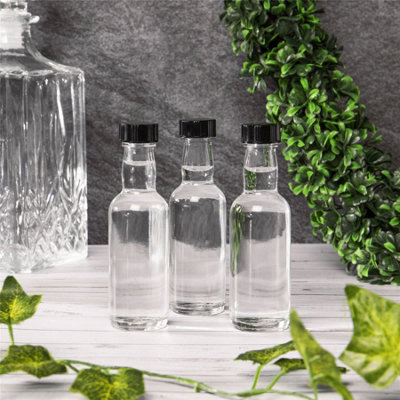 Miniature Glass Spirit Bottle Pack of 50 Pukkr