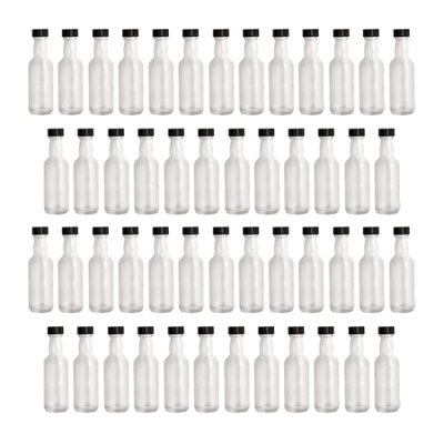 Miniature Glass Spirit Bottle Pack of 50 Pukkr