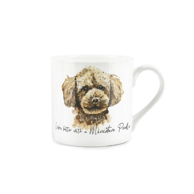 Miniature Poodle Mug - Lifes Better with a Miniature Poodle Bone China ...