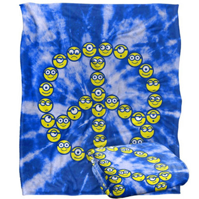Minions Peace Sign Blanket White (One Size)