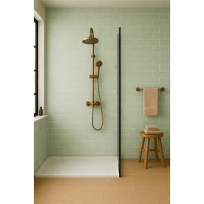 Mint Gloss Metro Tiles (1000 Pack-20 Box-20m2 Coverage)-Sink-Premium Ceramic Wall Finish ...