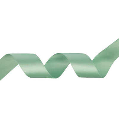 Mint Green Double Sided Satin Ribbon Polyester Ribbon Roll, 50mm x 10 ...