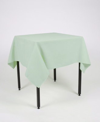 Mint Green Square Tablecloth 147cm x 147cm (58" x 58") | DIY at B&Q