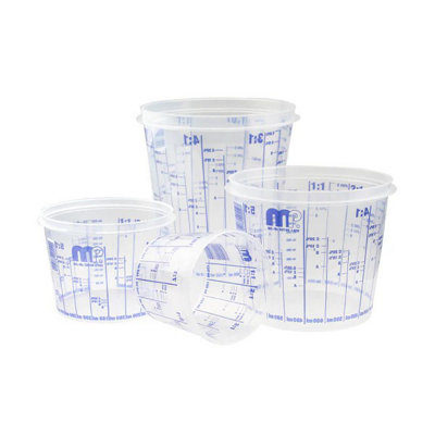 Mipa Paints - MP Disposable Clear Mixing Cups - 2300ml for Effortless ...