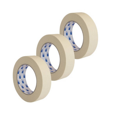 Mipa Paints- Pack of 3 MP Tape 610 50 m Roll x 36 mm Standard Masking ...