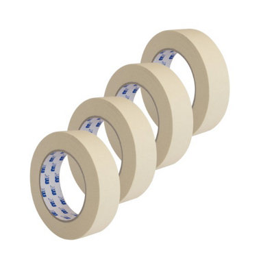 Mipa Paints - Pack of 4 MP Tape 610 50 m Roll x 48 mm Standard Masking ...