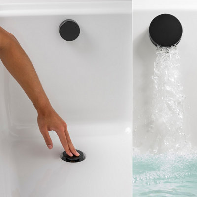 Mira Evoco Bath Filler & Dual Thermostatic Mixer Shower - Matt Black 1. ...