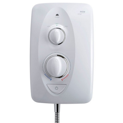 Mira Jump Multi-Fit Electric Shower 7.5kw White Chrome Bathroom 1.1788.477