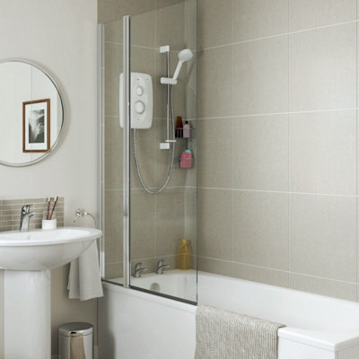 Mira Jump Multi-Fit Electric Shower 7.5kw White Chrome Bathroom 1.1788.477