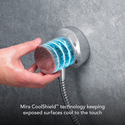 Mira Minimal Thermostatic Mixer Shower Chrome Twin Adjustable Head ...