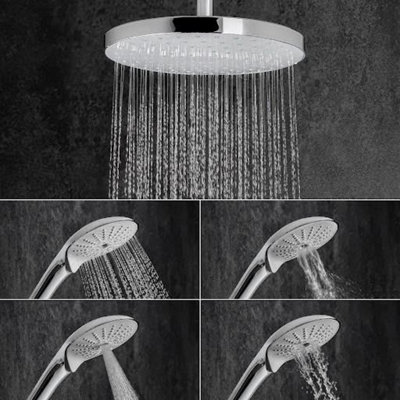 Mira Mode Dual Thermostatic Digital Mixer Shower Chrome Ceiling Fed 1. ...