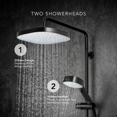 Mira Relate ERD Dual Thermostatic Bar Mixer Shower with Adjustable ...