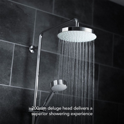 Mira Relate ERD Mixer Shower Thermostatic Fixed Head & Handset Chrome 2 ...