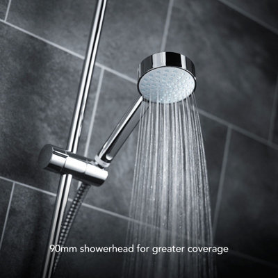 Mira Relate EV Mixer Shower Thermostatic 90mm Head Chrome Modern 2.1878.001