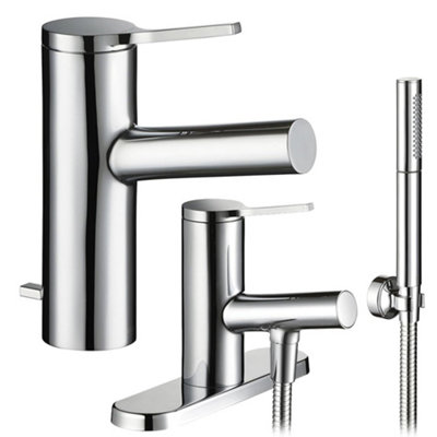 Mira Shower Evolve Bath Shower Mixer Tap 2.1816.005 + Monobloc Basin 2. ...