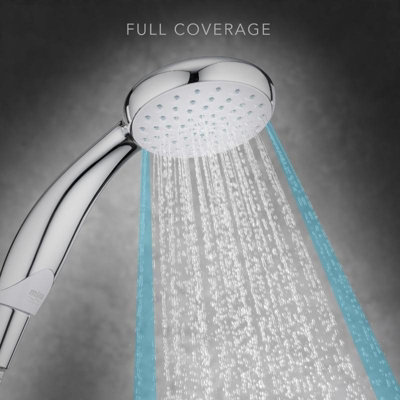 Mira Showers 90cm Nectar Eco Shower Head Slim Chrome Single Mode Rub ...