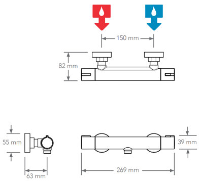 Mira Showers Replacement Bar Mixer Valve Thermostatic - Coda Reflex ...