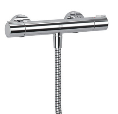 Mira Thermostatic Bar Mixer Shower Chrome Cool Touch + Riser Rail ...