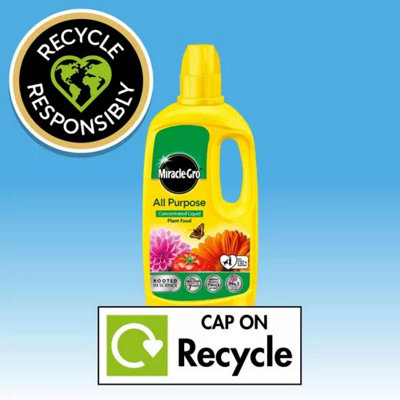 Miracle Gro All Purpose Liquid Plant Food 800mL NPK 7 3 5 for Pots ...