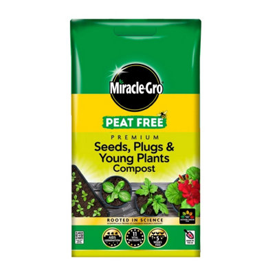 Miracle-Gro Compost For Seeds Plugs & Young Plants Peat Free Potting ...